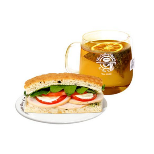 Lemon Chamomile Tea (R) + Arugula&Ham Pesto Sandwich In South Korea The ...