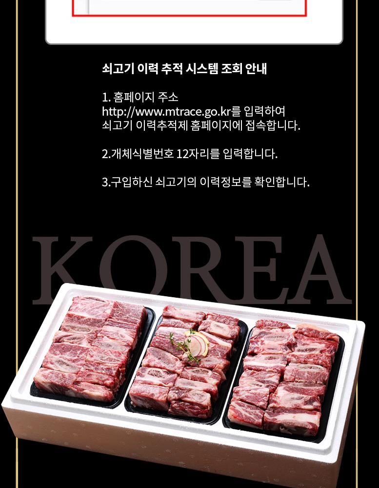 Hoengseong Hanwoo Galbi Set 1.8kg [Grade 1+] In South Korea Premium ...