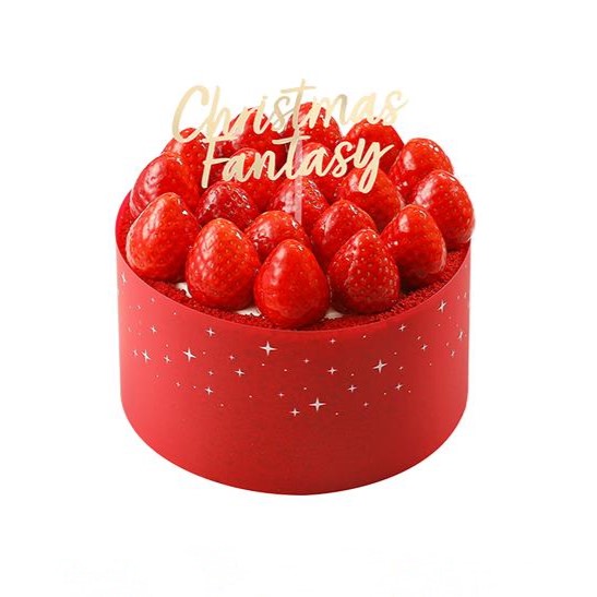 X-MAS Blessing Redberry Cake In South Korea Paris Baguette | SodaGift