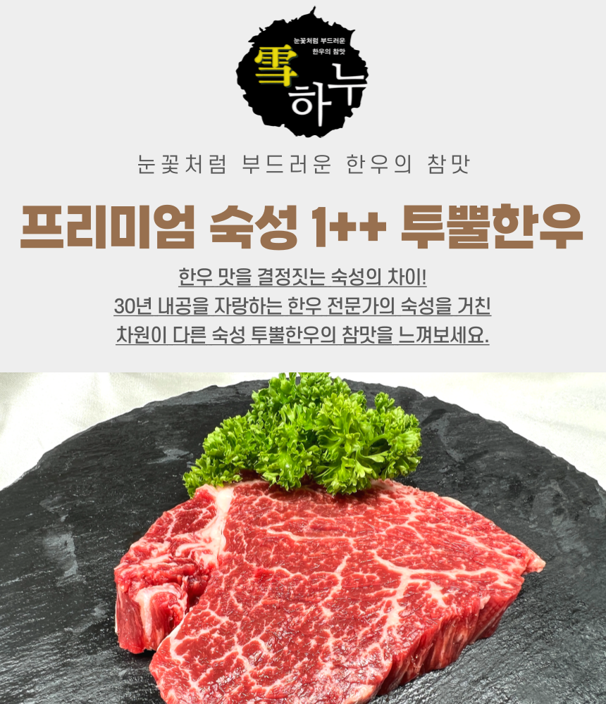 Premium Aged 1++ Hanwoo Sirloin & Handon Pork Belly & Neck Cuts ...