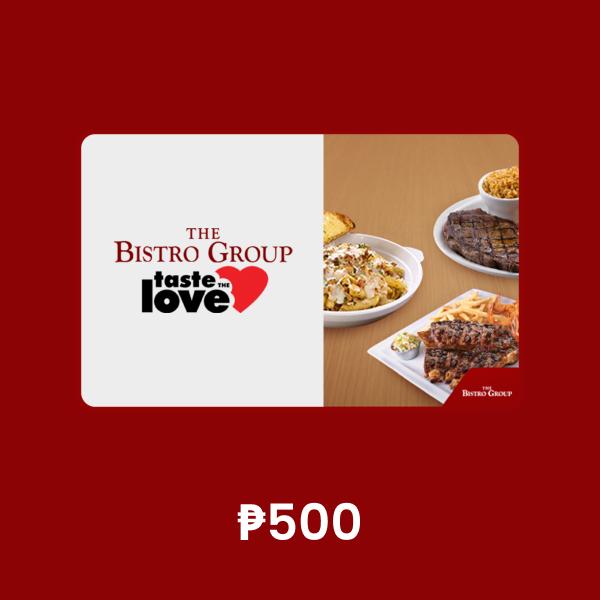 The Bistro Group ₱500 Gift Card In Philippines The Bistro Group | SodaGift